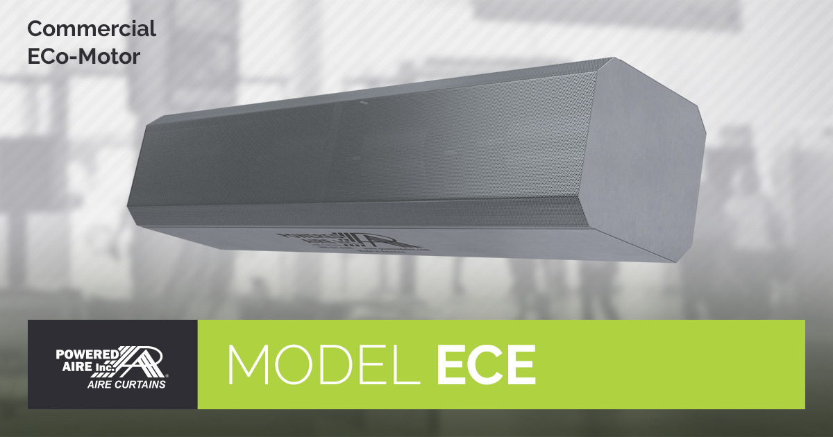 ECo-Motor™ (ECE) Exposed Air Curtains | Unheated