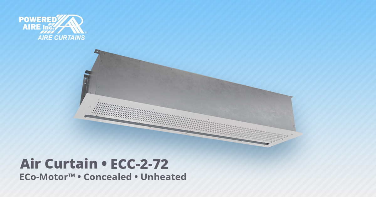 ECC-2-72 Air Curtain | 72" Electrically Commutated (EC) Motor Equipped ...