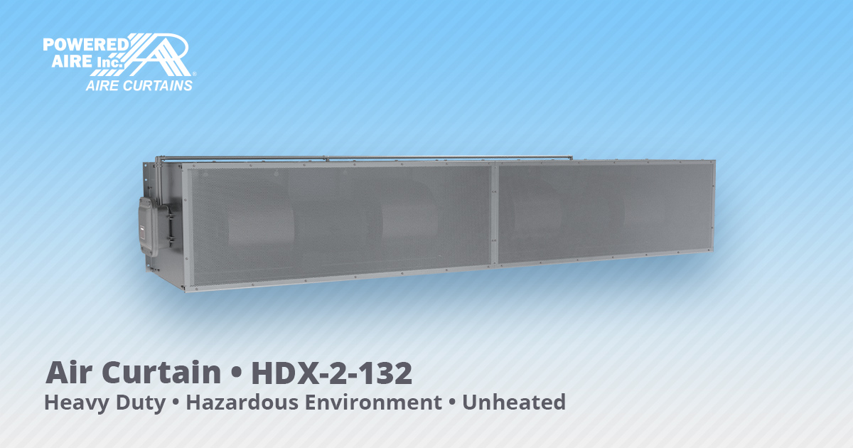 HDX-2-132 Air Curtain | 132" Heavy-Duty Hazardous Area Unheated